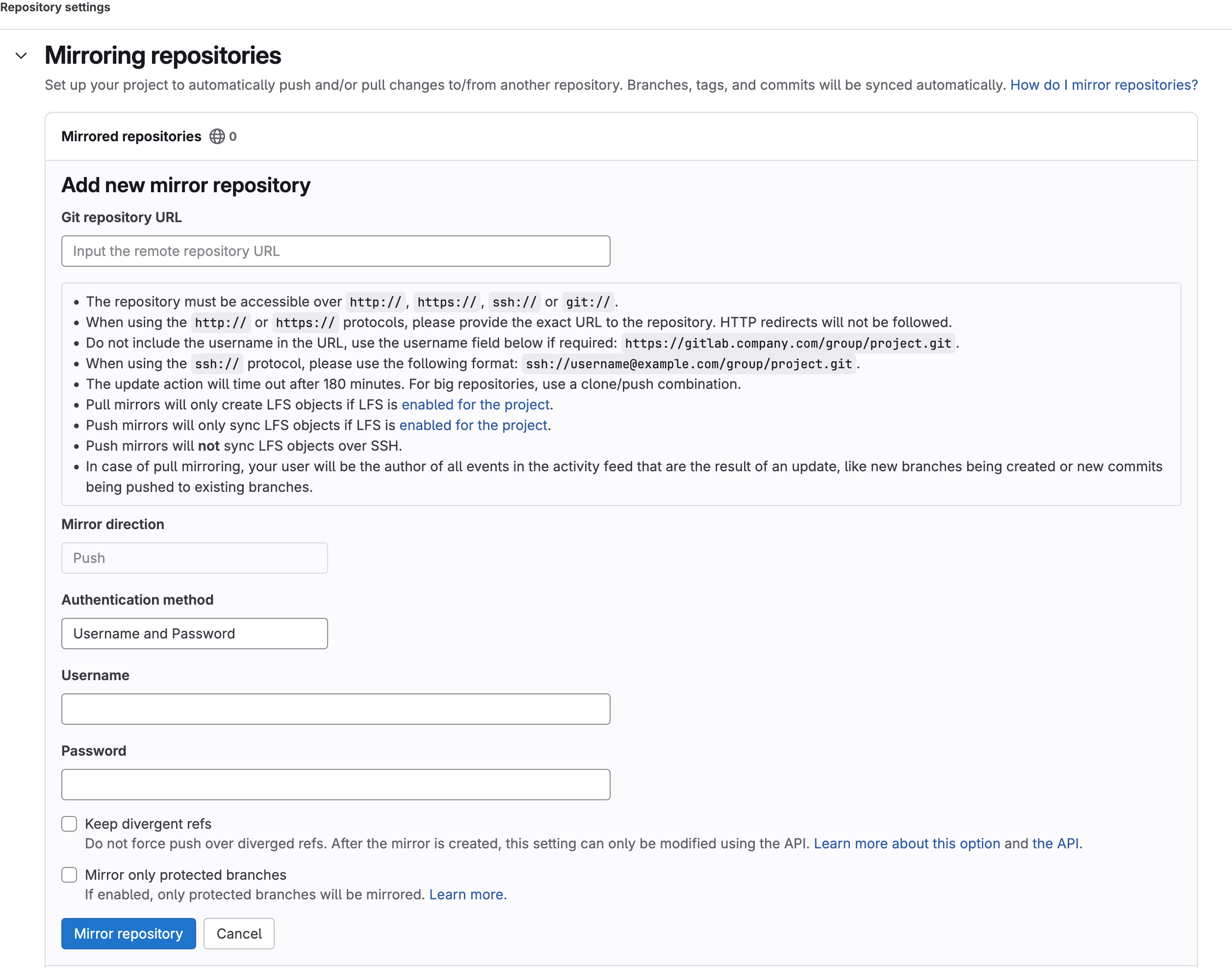 Mirror a GitLab Repository to GitHub Using SSH - probonas.net