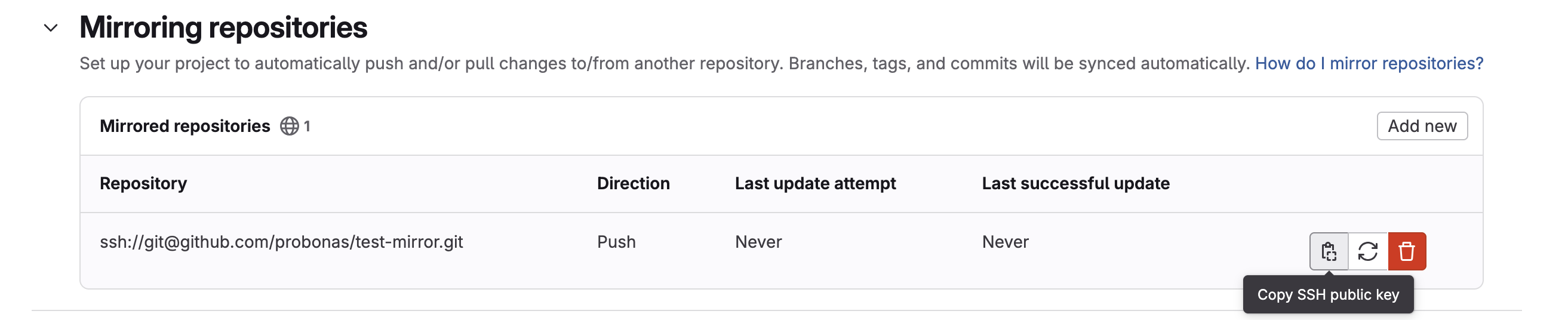 Mirror a GitLab Repository to GitHub Using SSH - probonas.net
