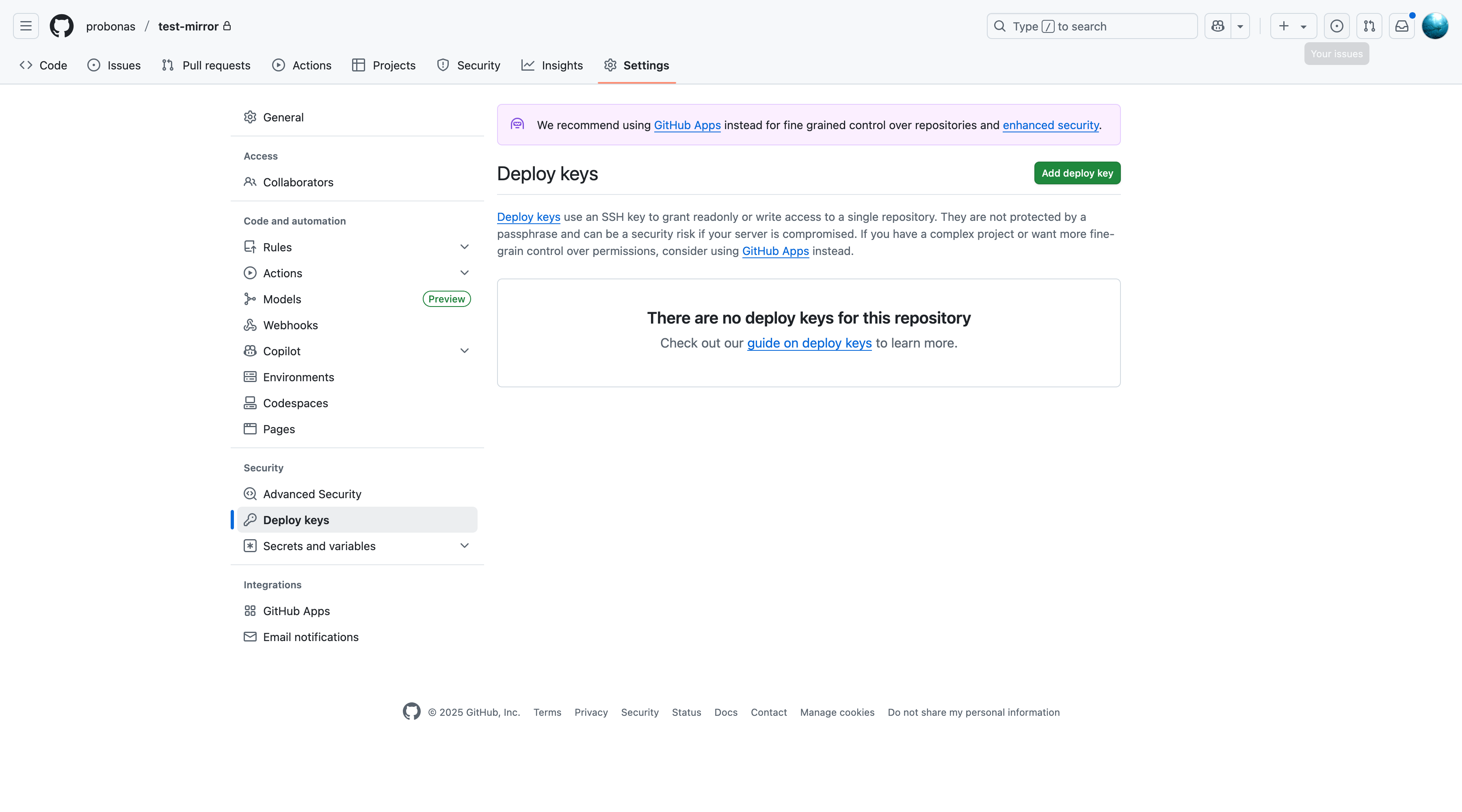Mirror a GitLab Repository to GitHub Using SSH - probonas.net